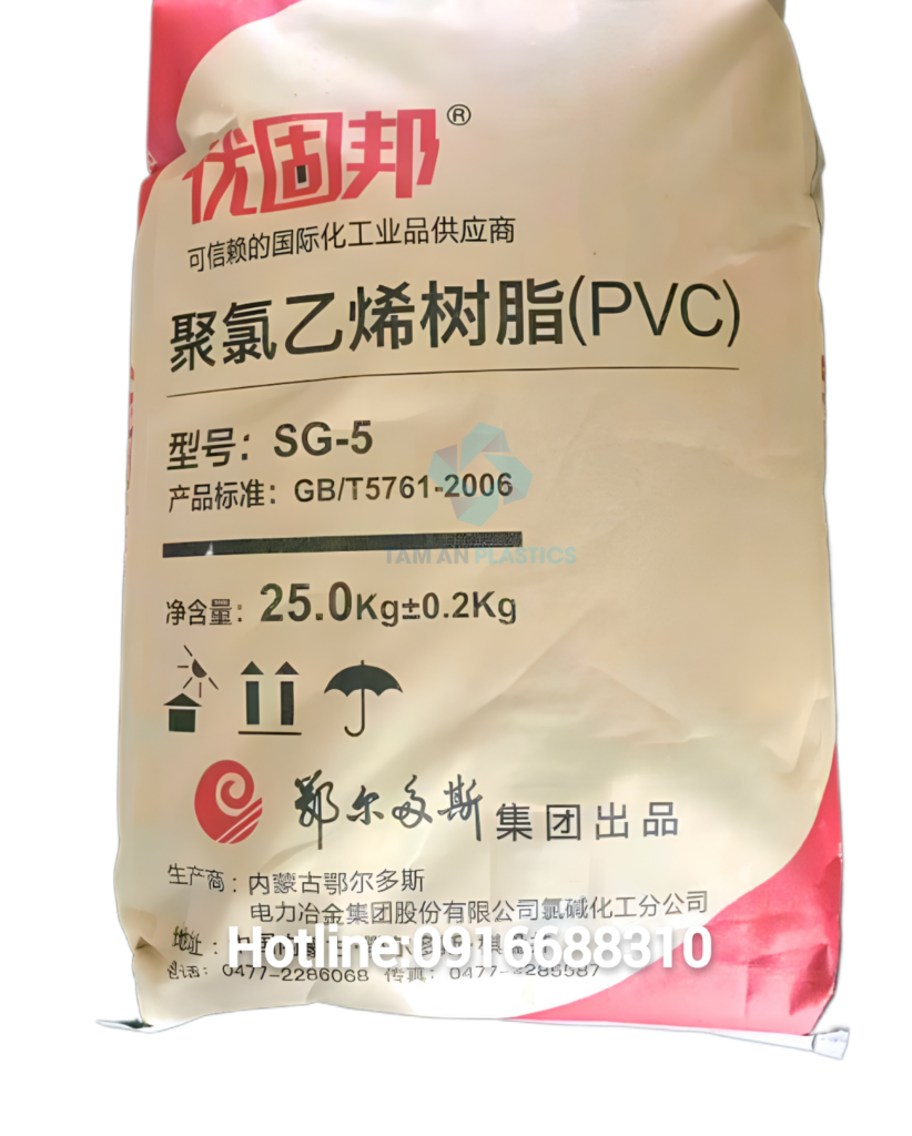BỘT NHỰA PVC SG5 ERDOS- TRUNG QUỐC (K66-68) - Chợ Nhựa Việt Nam